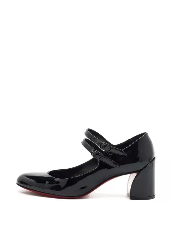 CHRISTIAN LOUBOUTIN Miss Jane Patent Leather Pumps - Black