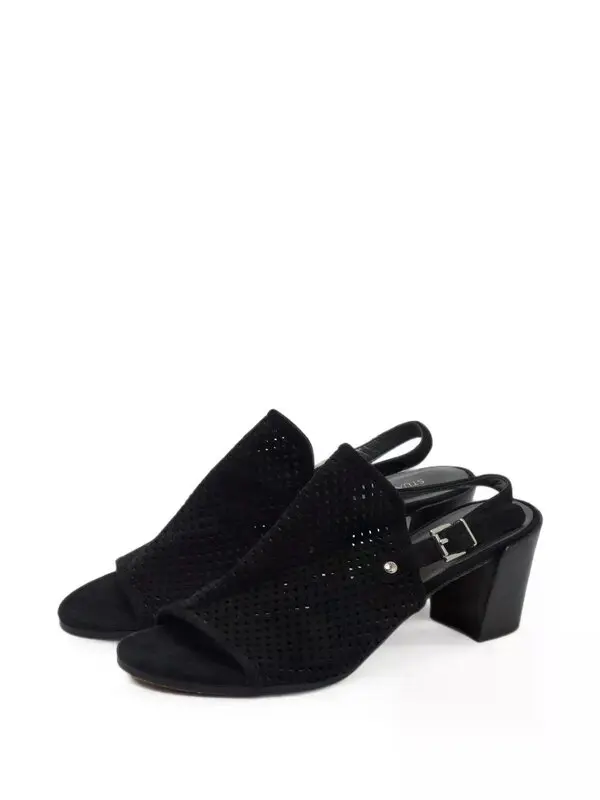 STUART WEITZMAN Perforated Ankle-strap Sandals