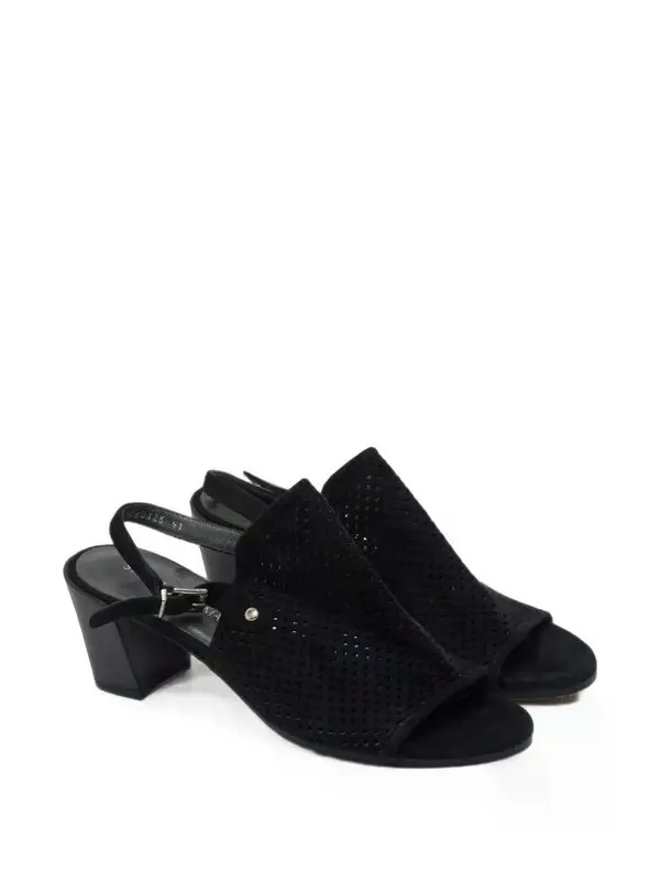STUART WEITZMAN Perforated Ankle-strap Sandals