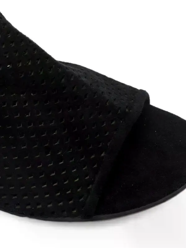 STUART WEITZMAN Perforated Ankle-strap Sandals