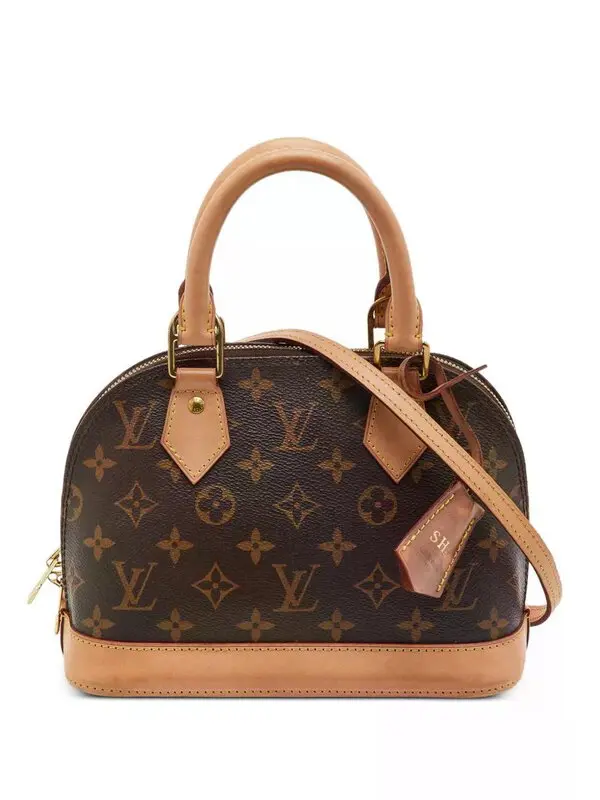 LOUIS VUITTON Monogram Alma Bb Tote Bag - Brown
