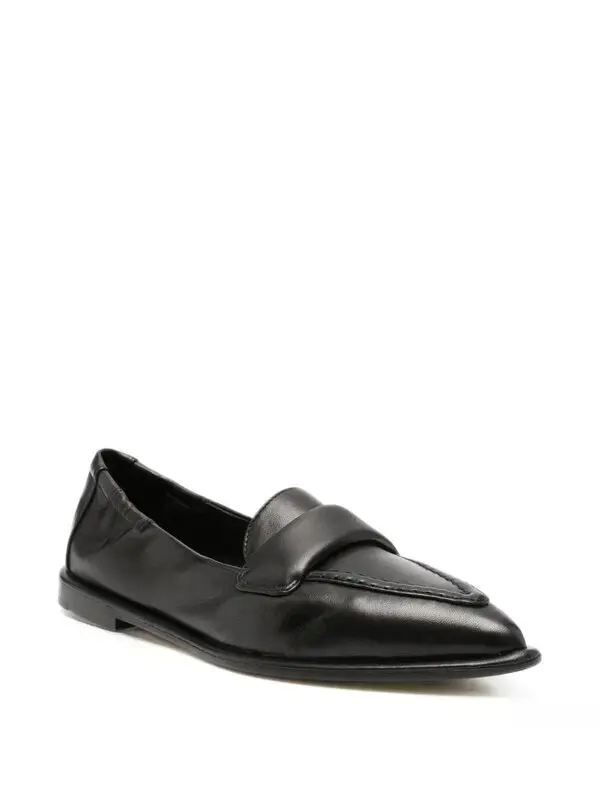 POMME D´OR Pointed-toe Leather Loafers