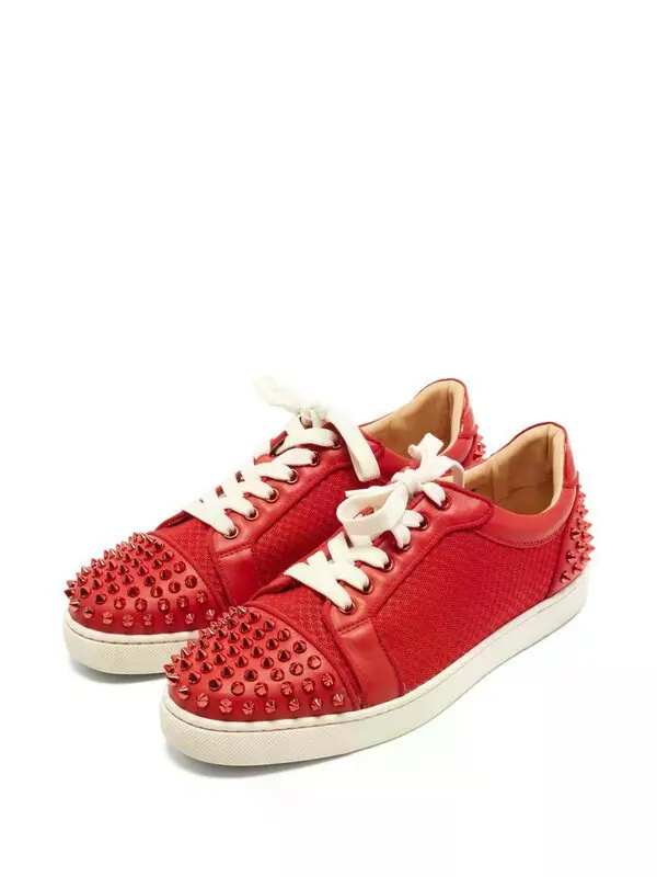 CHRISTIAN LOUBOUTIN Vieira Spiked Low-top Sneakers - Red