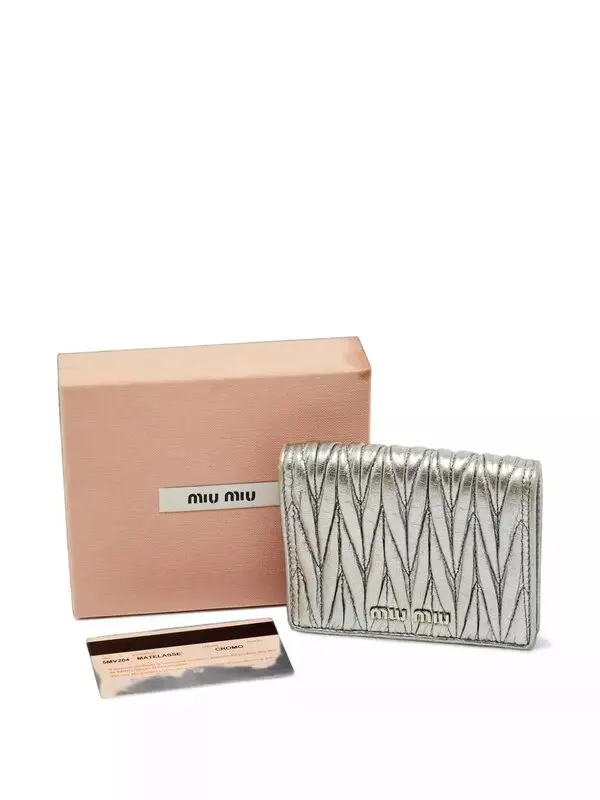 Miu Miu Matelassé Leather Bi-fold Wallet