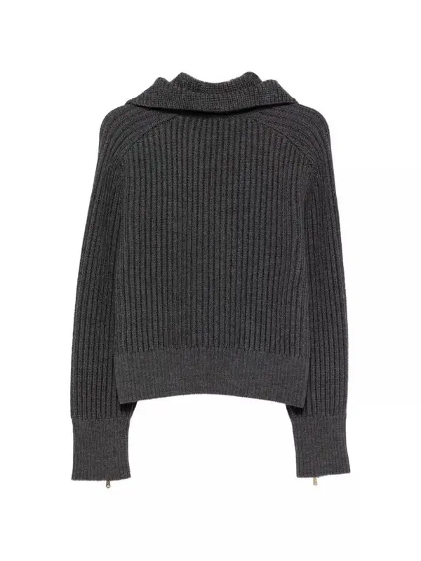 Paul Smith Ribbed-knit Zip-up Sweater