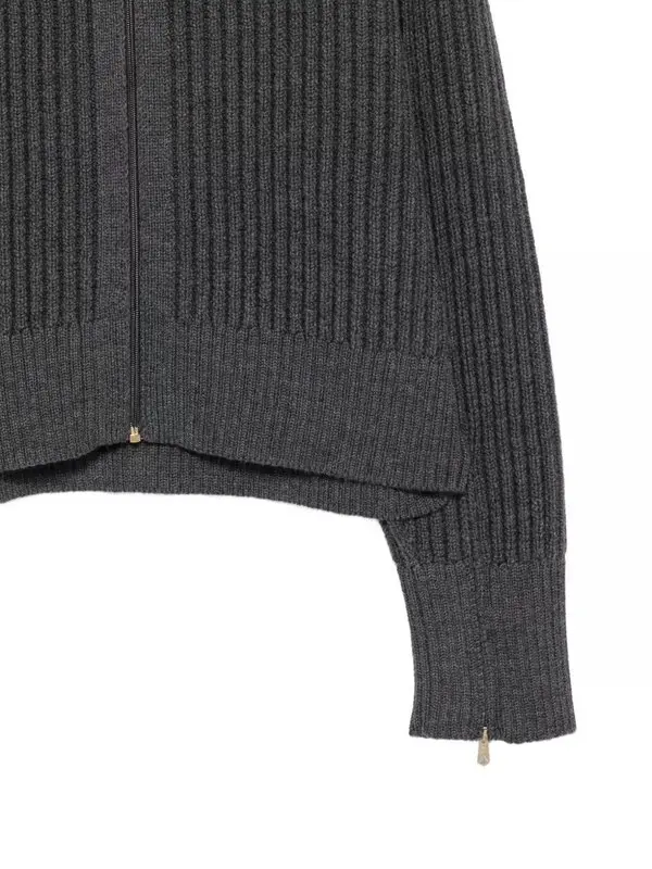 Paul Smith Ribbed-knit Zip-up Sweater