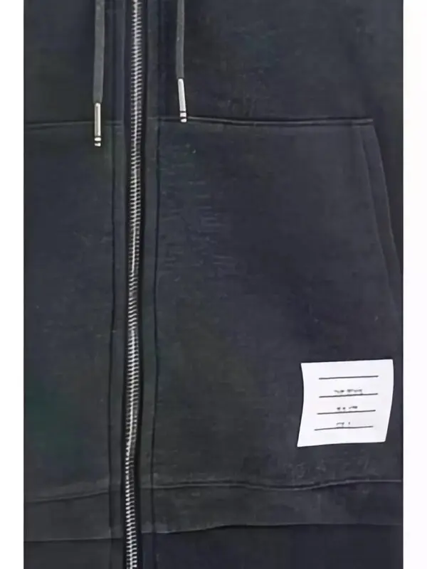 Thom Browne 4-bar Piqué Hoodie - Grey