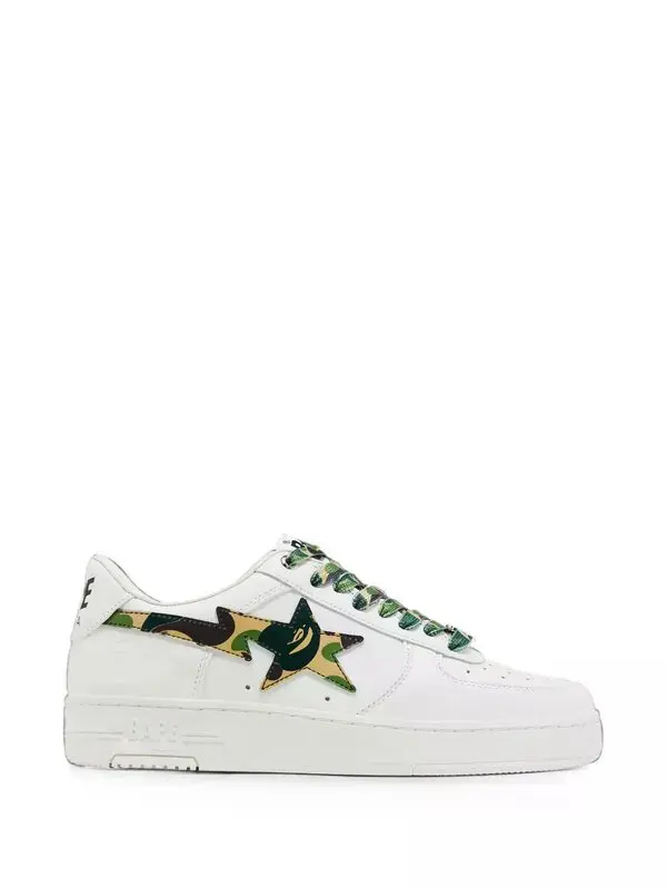A BATHING APE Abc Camo Bapesta Sneakers - White