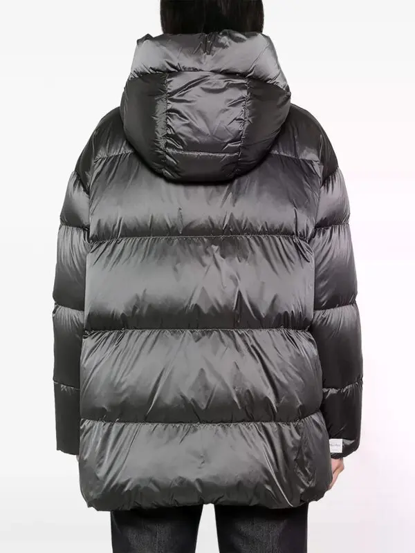 Max Mara Hooded Puffer Jacket - Grey