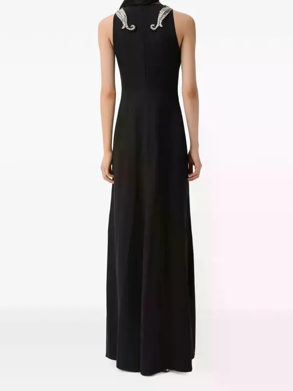 Versace Embroidered Silk Gown