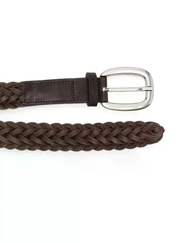 GOLDEN GOOSE Houston Woven Leather Belt