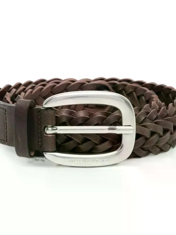 GOLDEN GOOSE Houston Woven Leather Belt