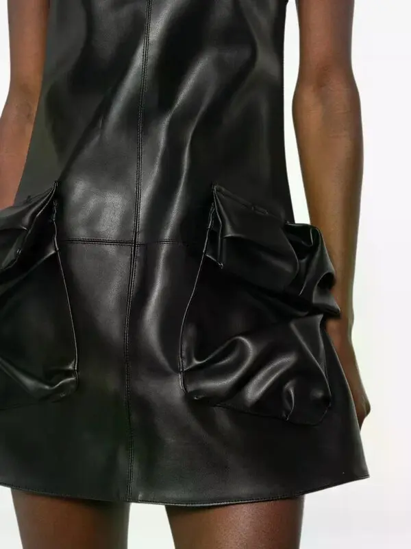 Viktor & Rolf Sleeveless Draped-pocket Mini Dress