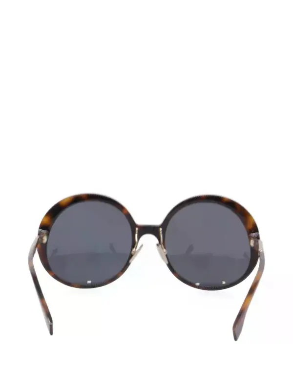 Fendi Tortoiseshell Round Sunglasses - Brown