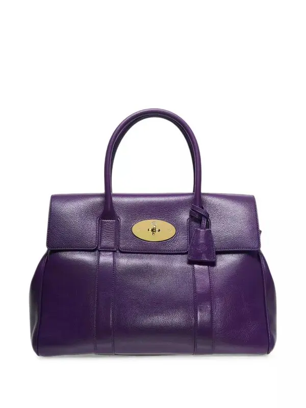 Mulberry Bayswater Leather Tote Bag - Purple