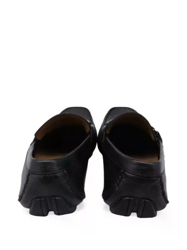 FERRAGAMO Sardegna Leather Loafers With Engraved Logo Buckle