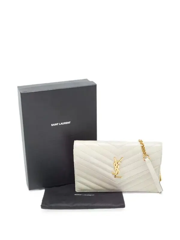 Saint Laurent Cassandre Envelope Matelassé Clutch Bag