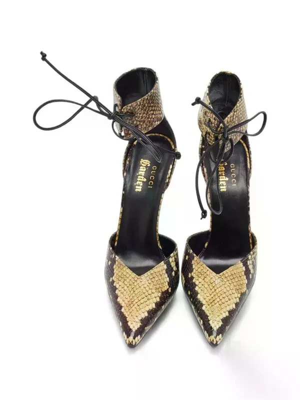 Gucci Priscilla Python-embossed Pumps