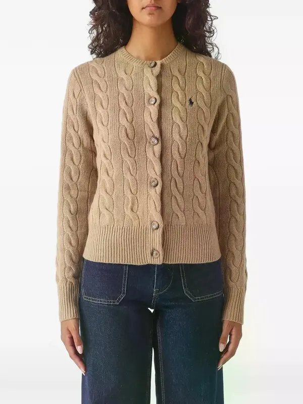 Polo Ralph Lauren Cable Knit Cardigan - Neutrals