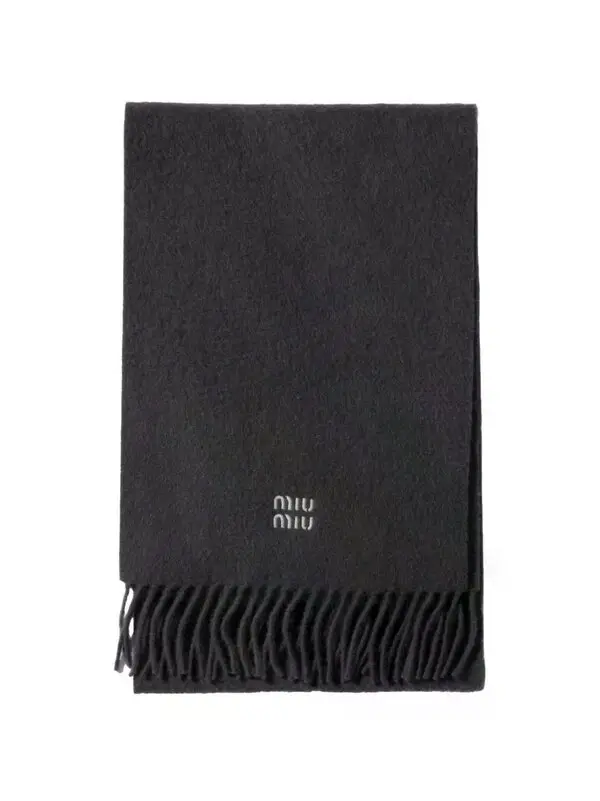 Miu Miu Cashmere Scarf - Grey