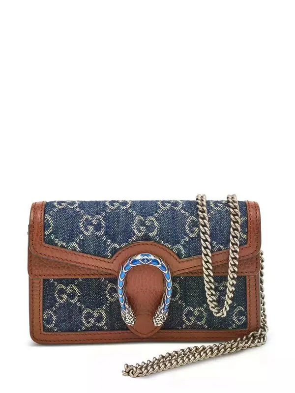 Gucci Mini Dionysus Super Gg Shoulder Bag - Blue