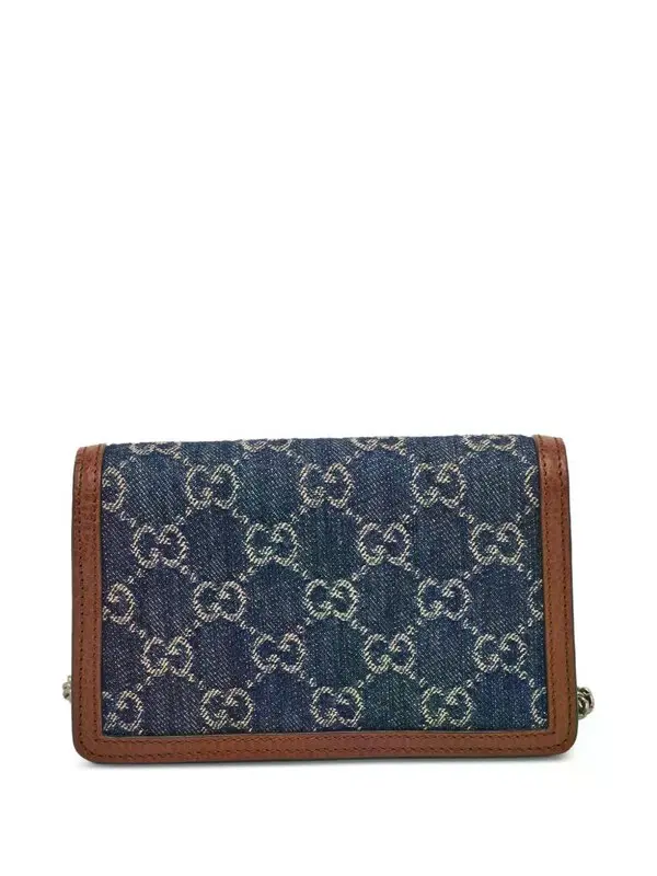 Gucci Mini Dionysus Super Gg Shoulder Bag - Blue