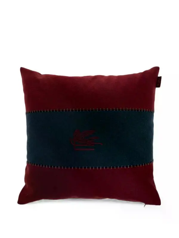 Etro Embroidered Colour-block Pillow
