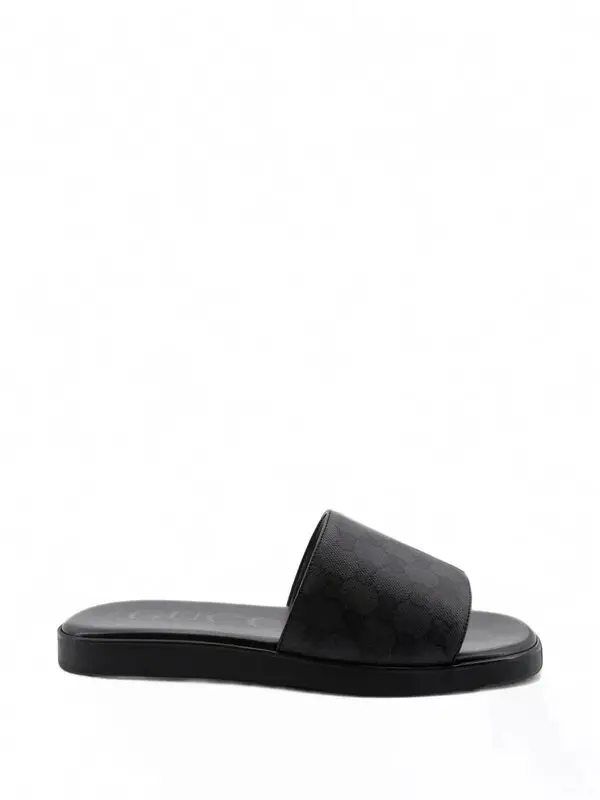 Gucci Gg Supreme Sandals - Black