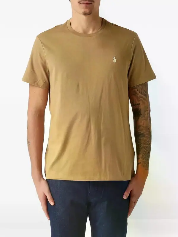 Polo Ralph Lauren Logo-embroidered T-shirt - Neutrals