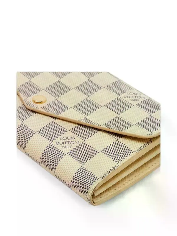 LOUIS VUITTON 2016 Sarah Damier Azur Wallet