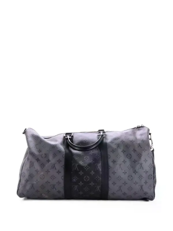 LOUIS VUITTON Keepall Bandouliere Travel Bag - Black