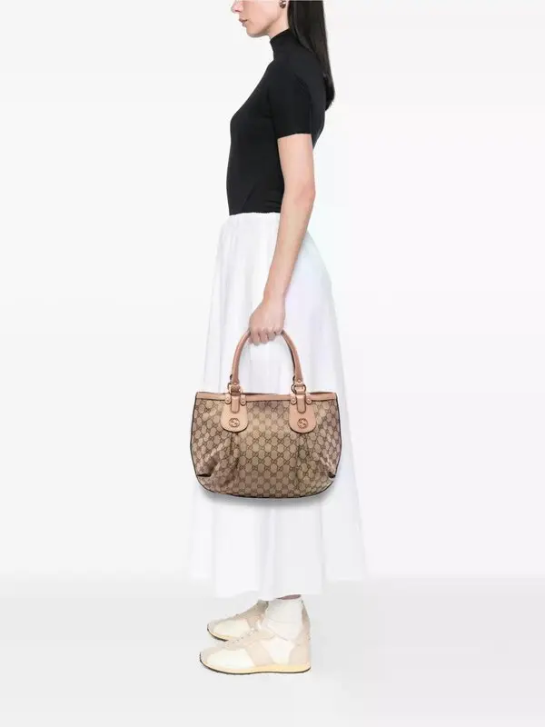 Gucci 2000-2015 Gg Canvas Scarlett Tote Bag - Neutrals