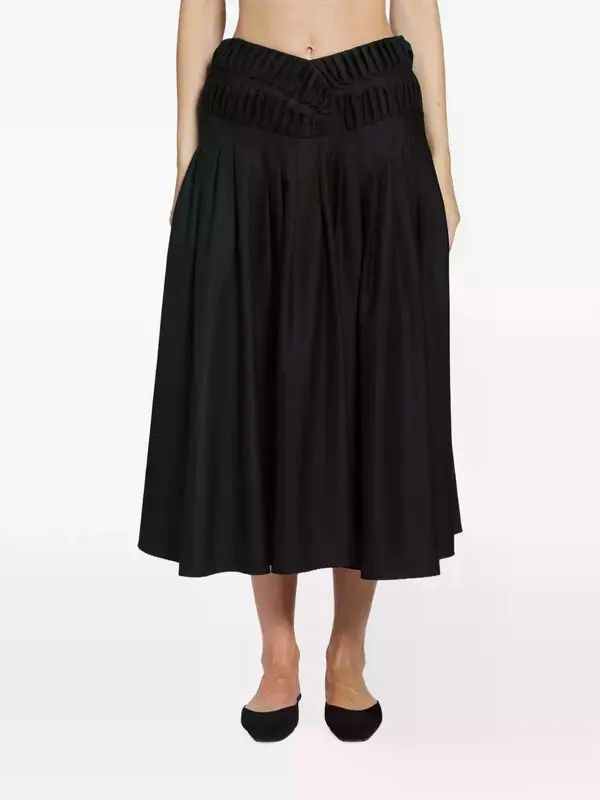 PAULINE DUJANCOURT Georgina Pleated Midi Skirt