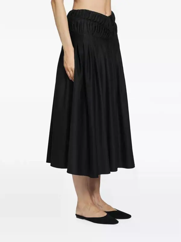 PAULINE DUJANCOURT Georgina Pleated Midi Skirt