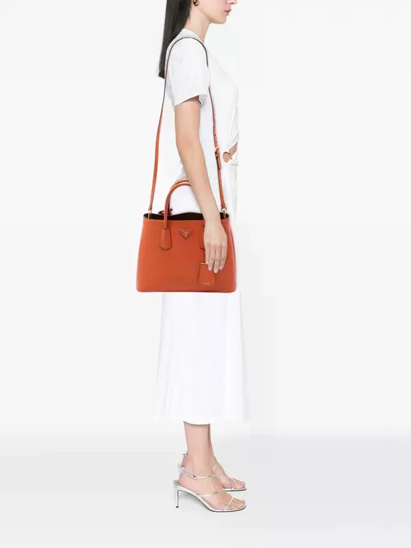 Prada Saffiano Cuir Double Handle Satchel