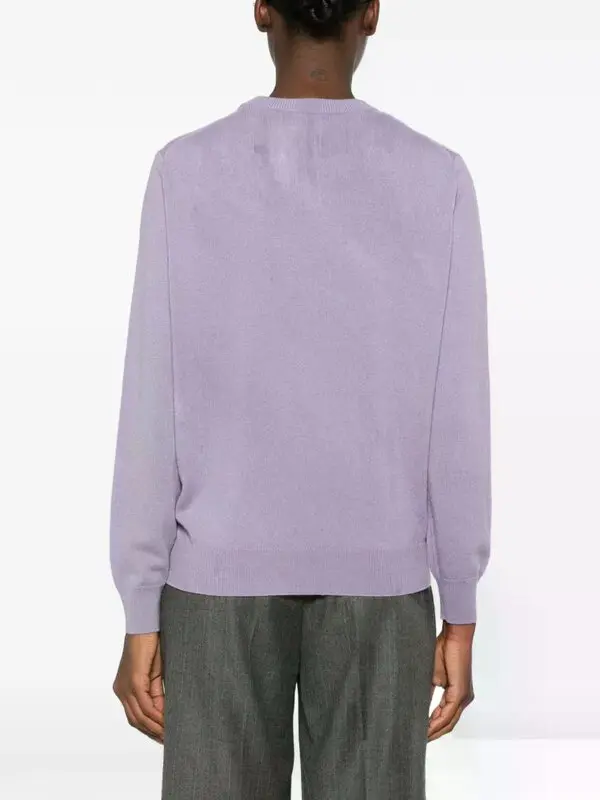 ALLUDE Crew Neck Long Sleeve Sweater