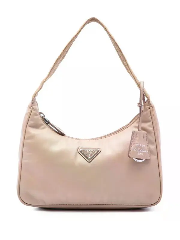 Prada Mini Tessuto Re Edition 2000 Shoulder Bag - Neutrals