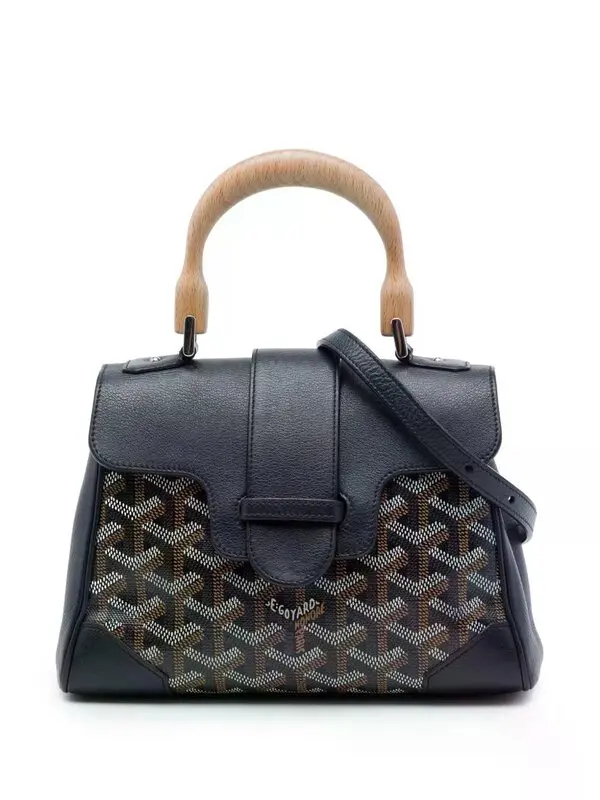 Goyard 2018 Mini Goyardine Saigon Souple Satchel - Black