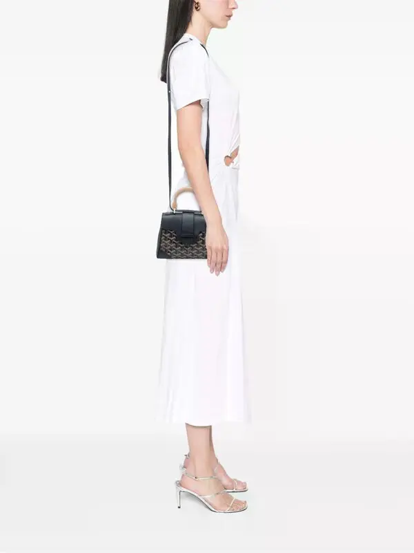 Goyard 2018 Mini Goyardine Saigon Souple Satchel