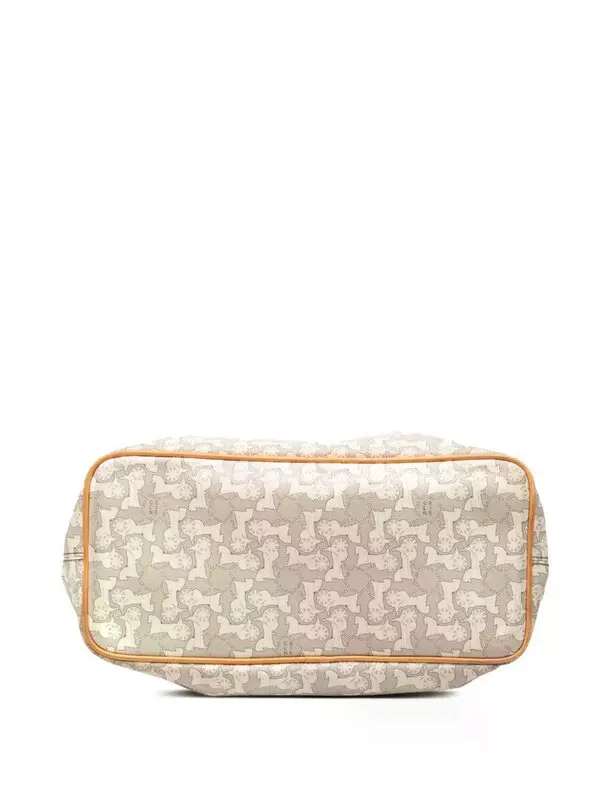 Celine 2008 Horse Carriage Coated Canvas Convertible Tote Satchel