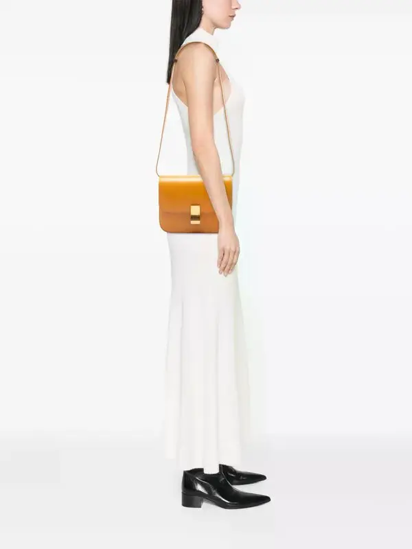 Celine 2019 Medium Calfskin Classic Box Crossbody Bag - Brown