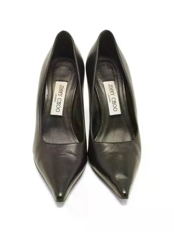JIMMY CHOO Leather Pointed Toe Pumps