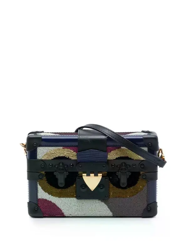 LOUIS VUITTON Multicolor Sequin Night Bird Petite Malle - Blue