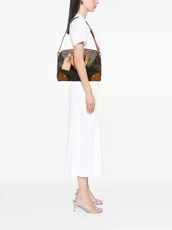 LOUIS VUITTON Monogram Retiro Pm Satchel - Brown