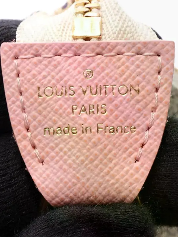 LOUIS VUITTON Damier Azur Christmas Birds Mini Pochette Accessoires Handbag