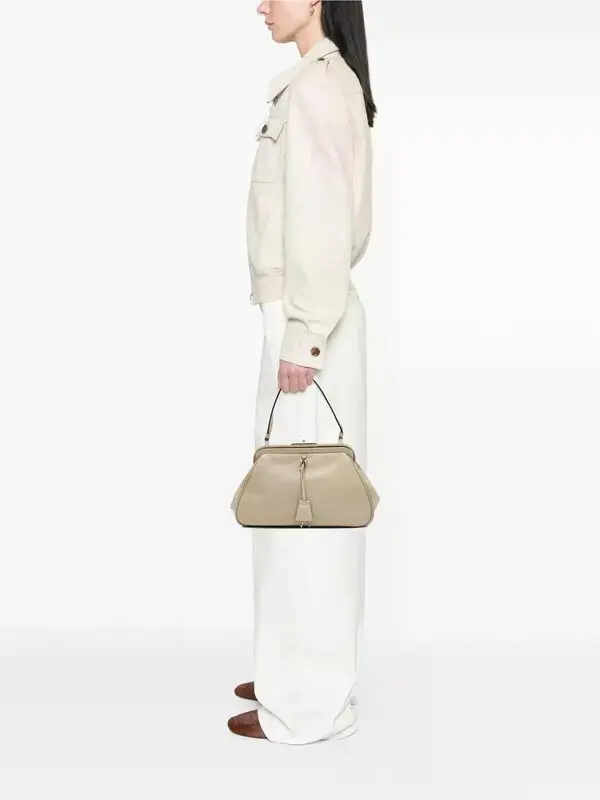 Prada Goatskin Madras Cerniera Frame Handbag