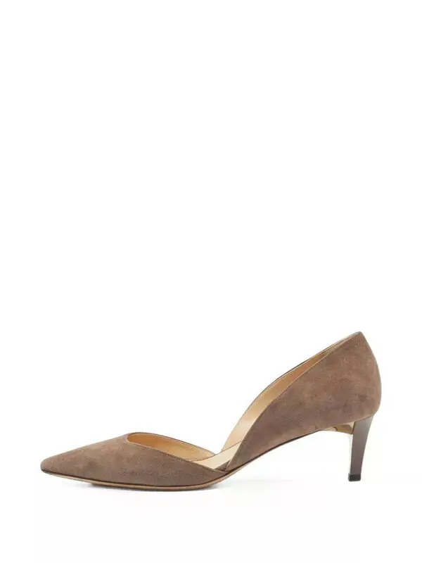 JIMMY CHOO D'orsay Pointed-toe Pumps - Brown