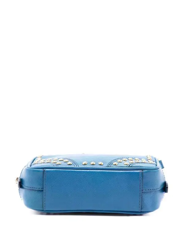 Prada 2010-2026 Studded Saffiano Camera Bag Crossbody Bag