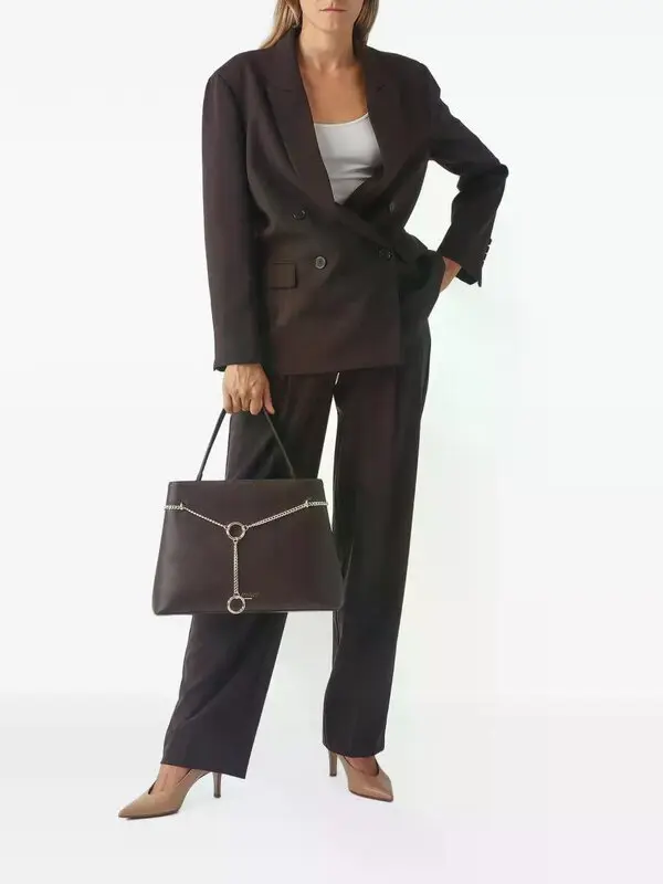TWINSET Chain Detail Tote Bag - Brown