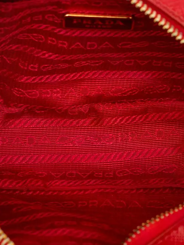 Prada 2013-2026 Saffiano Vernice Bow Camera Bag Crossbody Bag